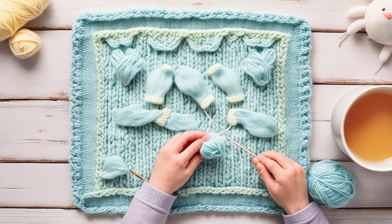 Guide facile pour tricoter une couverture bébé